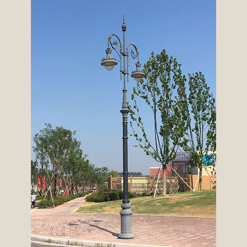 Daheng Classic Dark Grey Outdoor Stand Pole Lighting Ip65 Aluminum Led ...