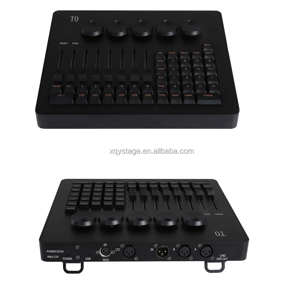 Pro Stage Lighting Controller - DMX Console for Moving Head Light T0