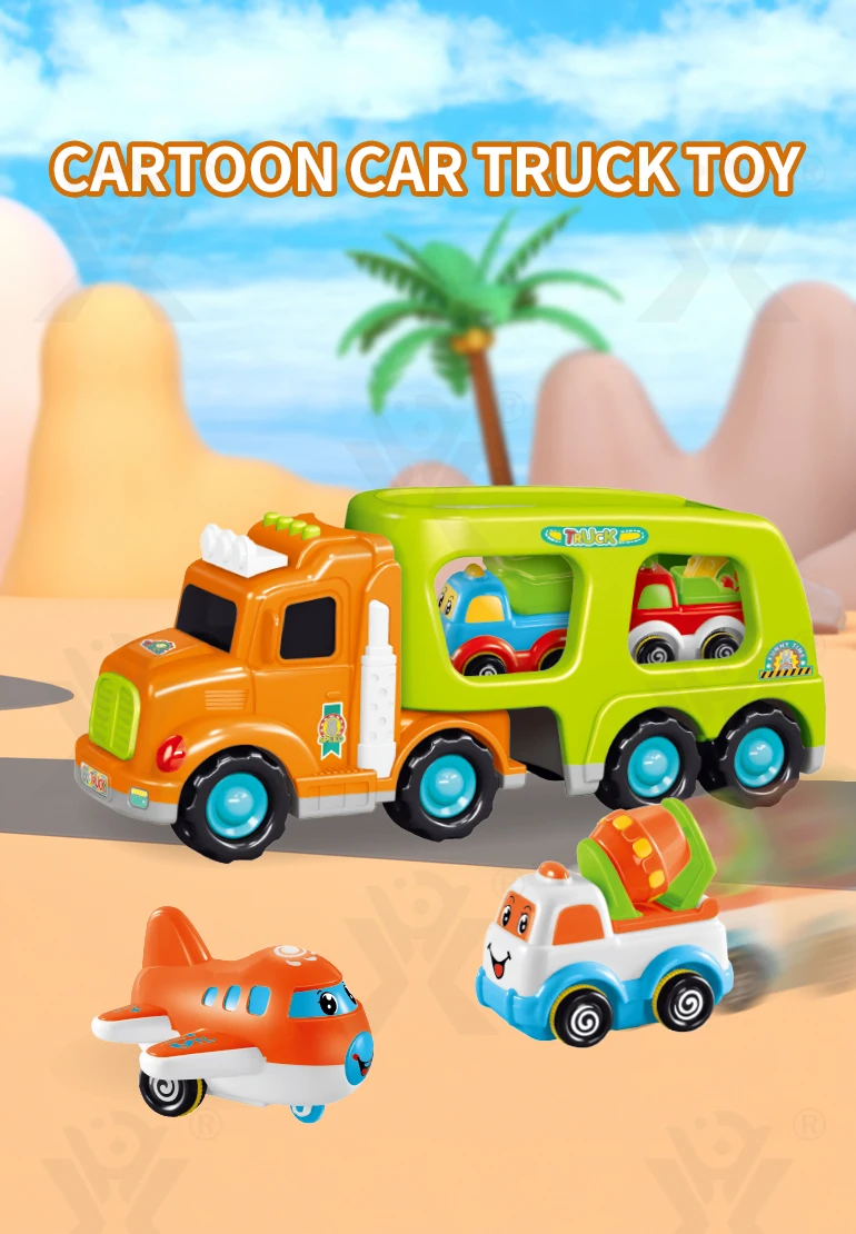 Chengji Plastic Transport Tractor Toys Inertial Carrier Sliding ...