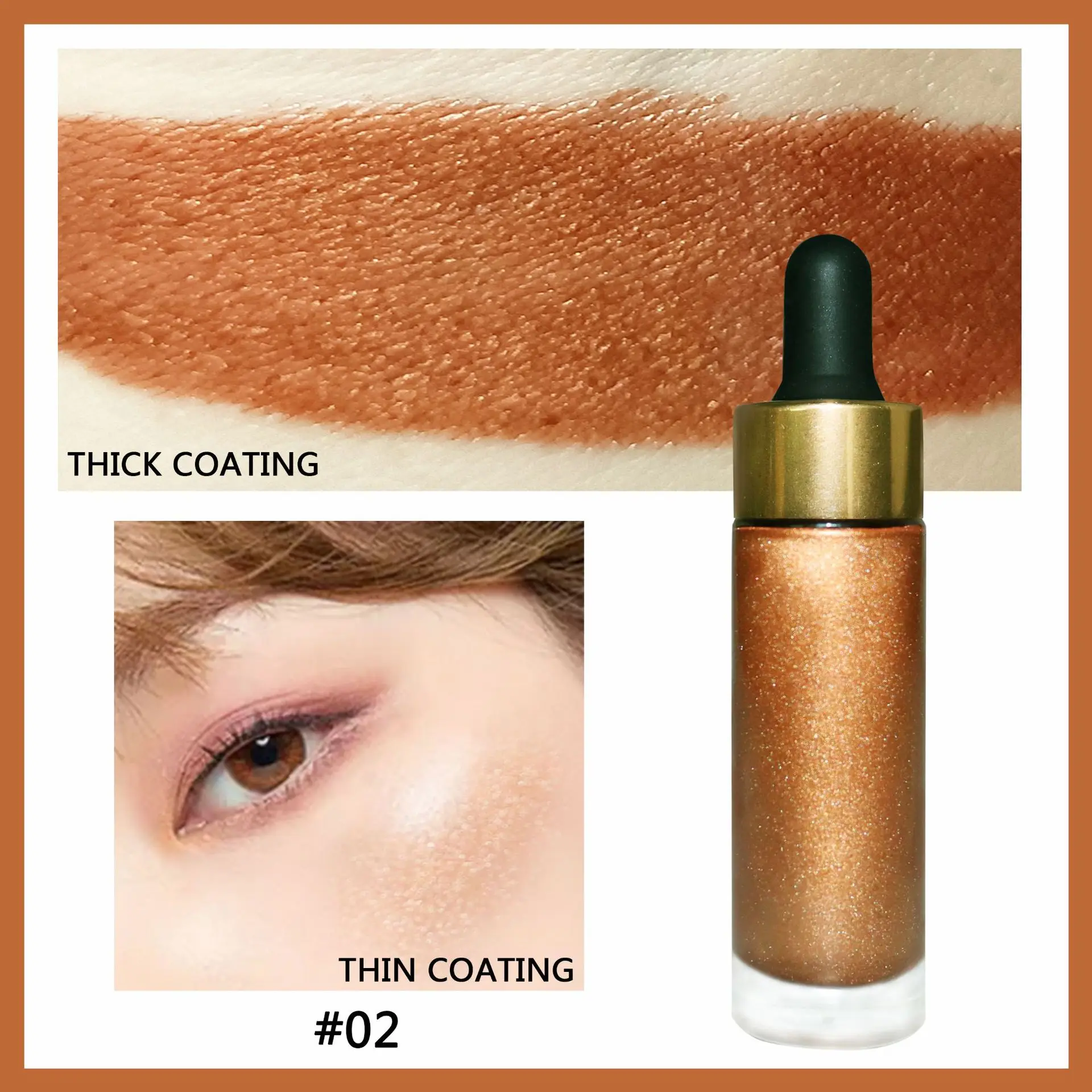 OEM Face and Body Liquid Highlighter Cruelty Free Body Bronzer Shimmer ...