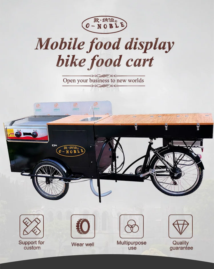 Selling Food Bicycle Vending Machine - Coconut Water Cart