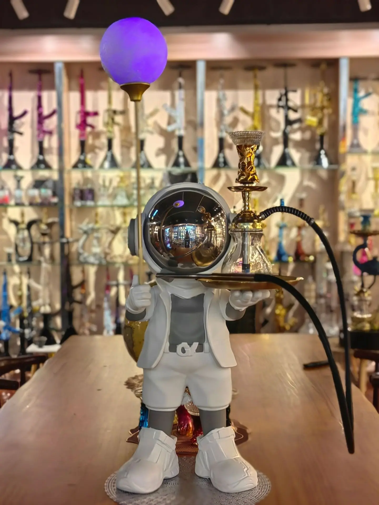 Wholesale 105CM Big Size Hookahs Display Astronaut Shisha