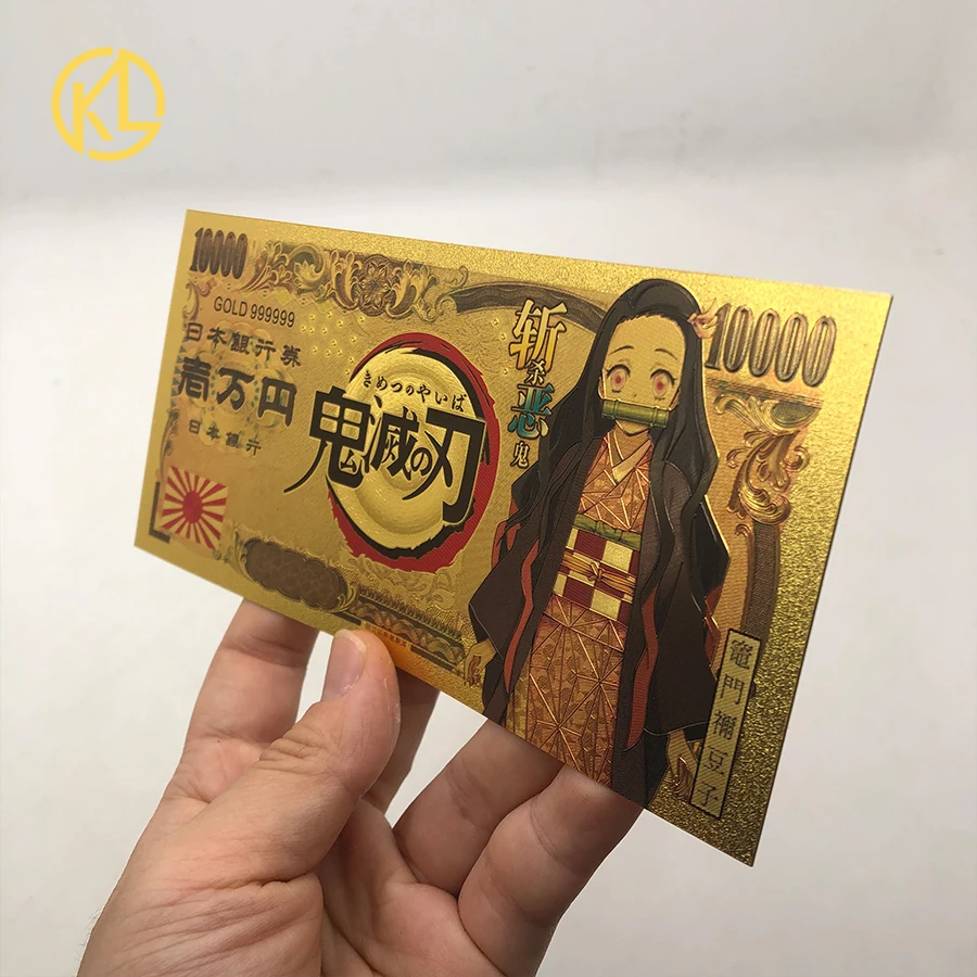 Japan Manga Demon Slayer Swords Action Figure Anime Gold Color ...