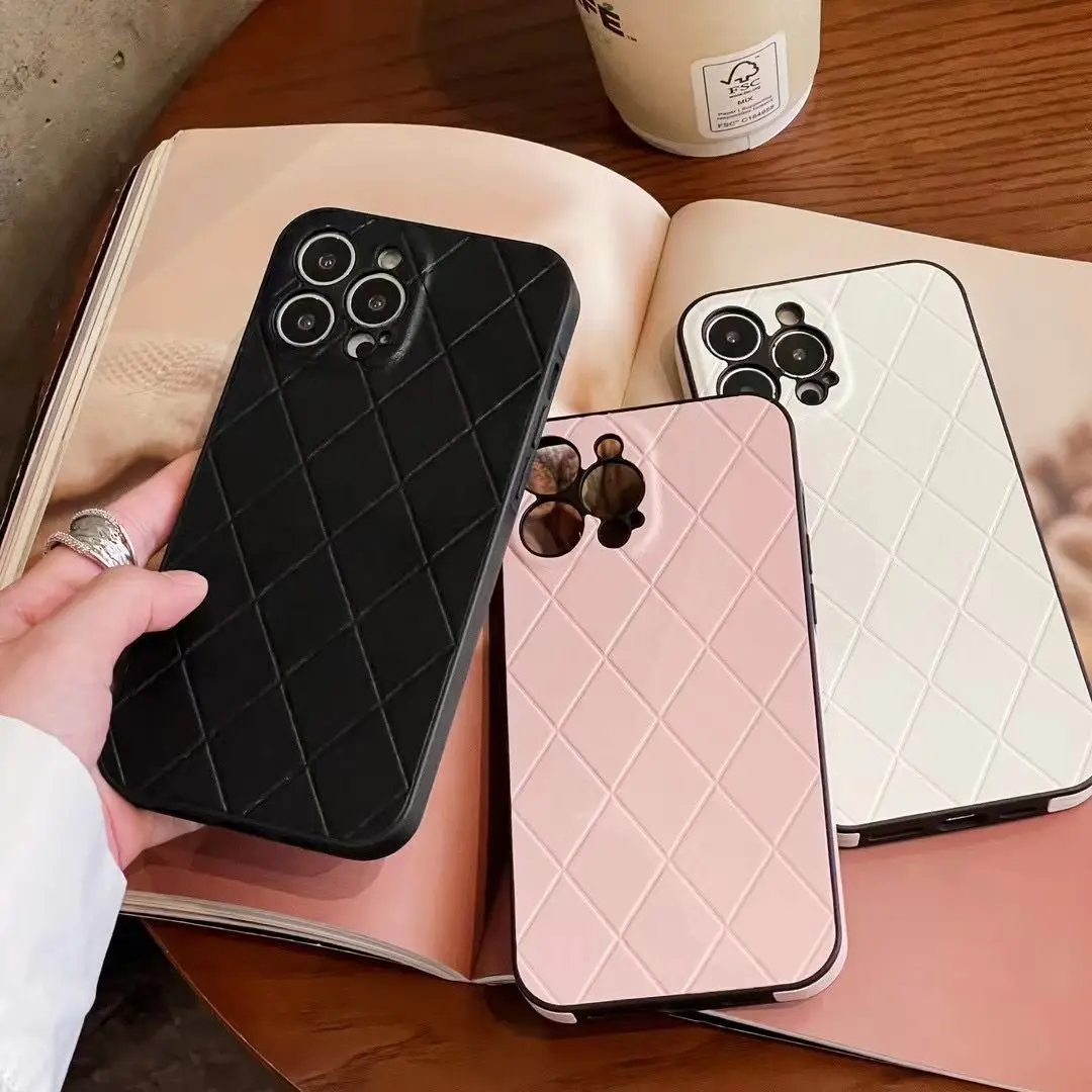 Luxury Leather Soft Shell Shock-proof Phone Cover Apple Mobile Phone ...