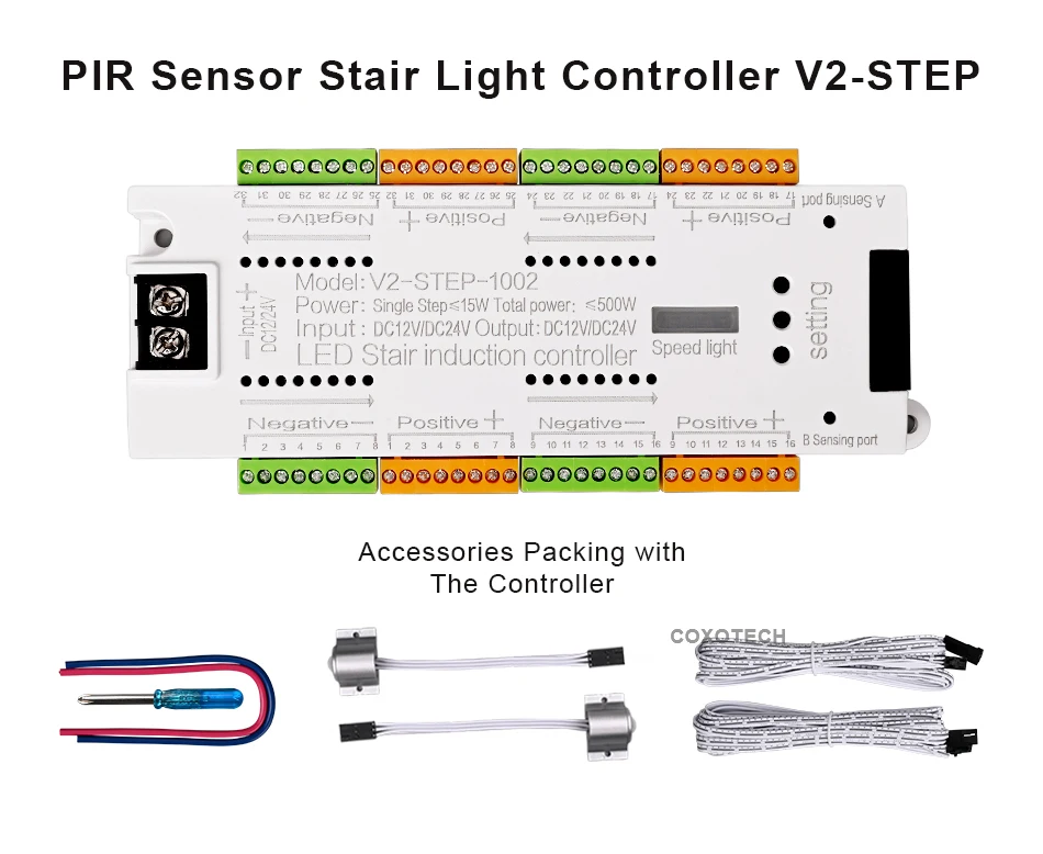 V2-SETP Led Staircase Light - Motion Sensor & RGB Remote