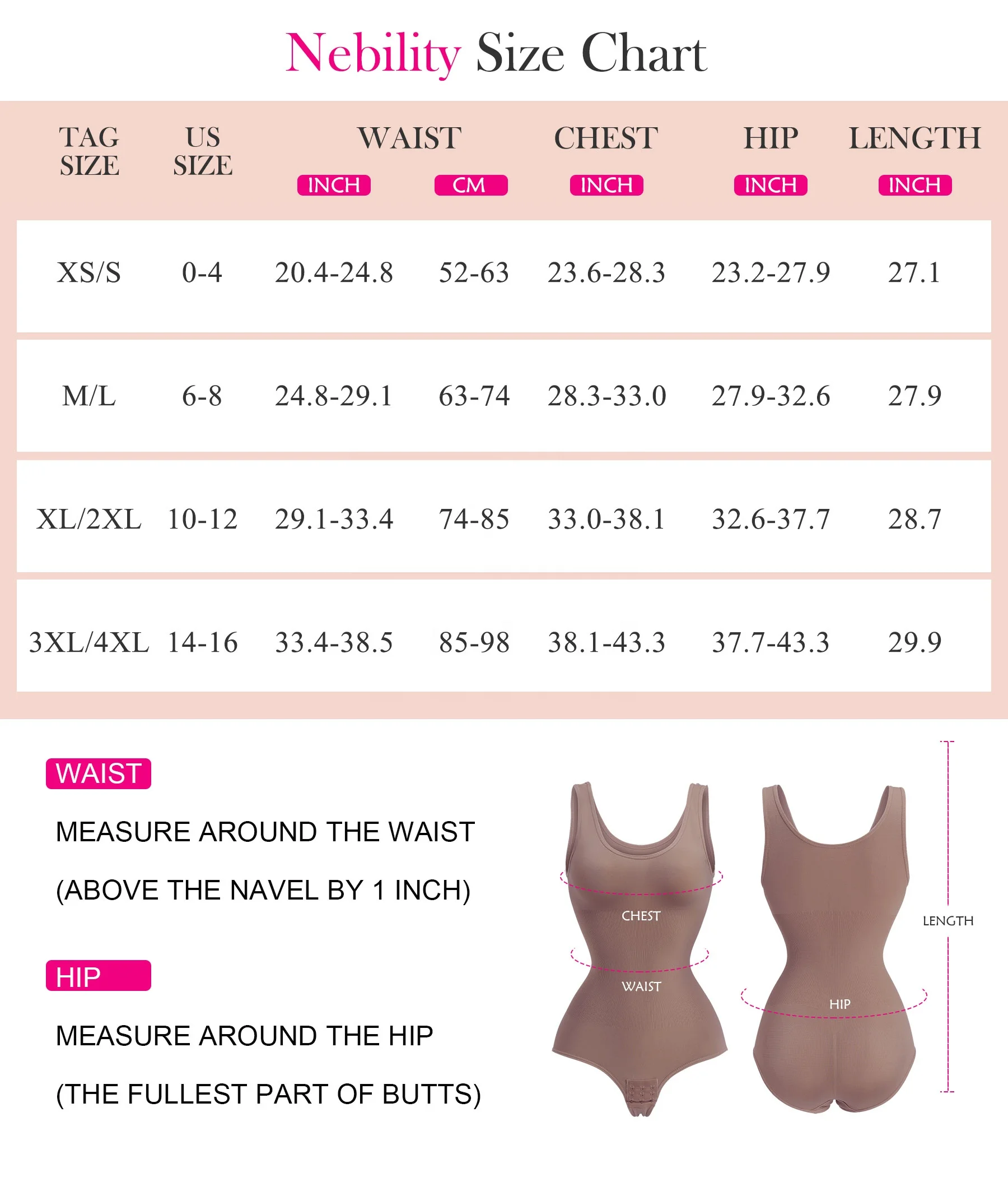 Nebility Women Seamless Fajas Colombianas Bodysuit Tummy Control Body ...