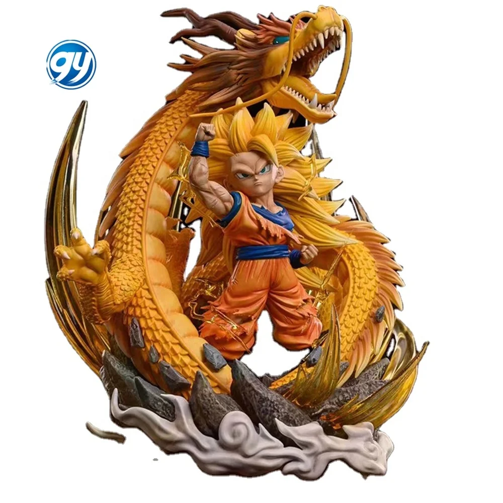 Accion Coleccion 15cm Gk Ssj3 Dbz Super Saiyan 3 Son Goku Statue Model ...