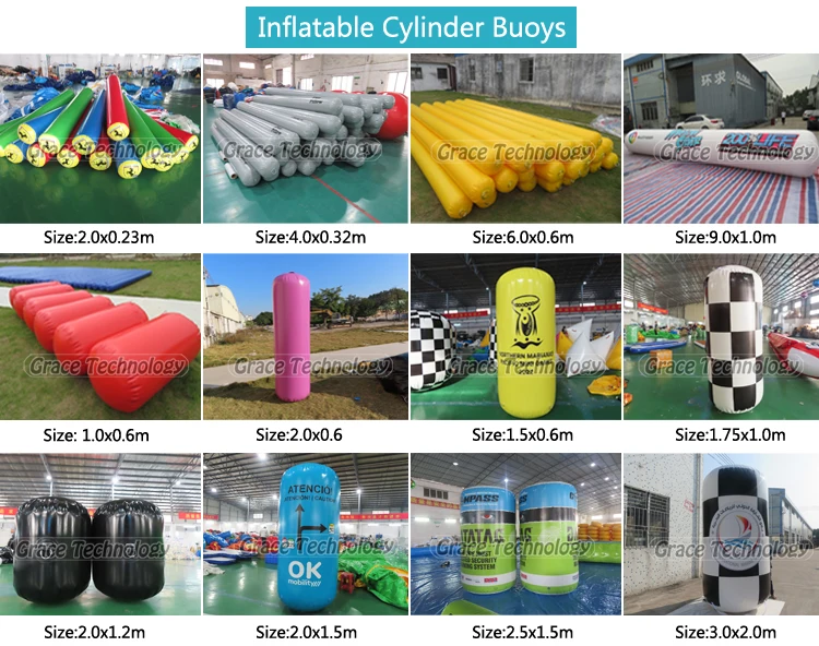 Custom Inflatable Cylinder Buoys - Water Fun Solutions