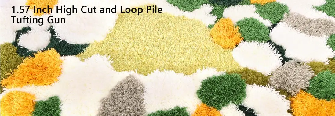 Rug Tufting Gun for 1.57inch/4cm Long Pile Length Cut & Loop Pile ...