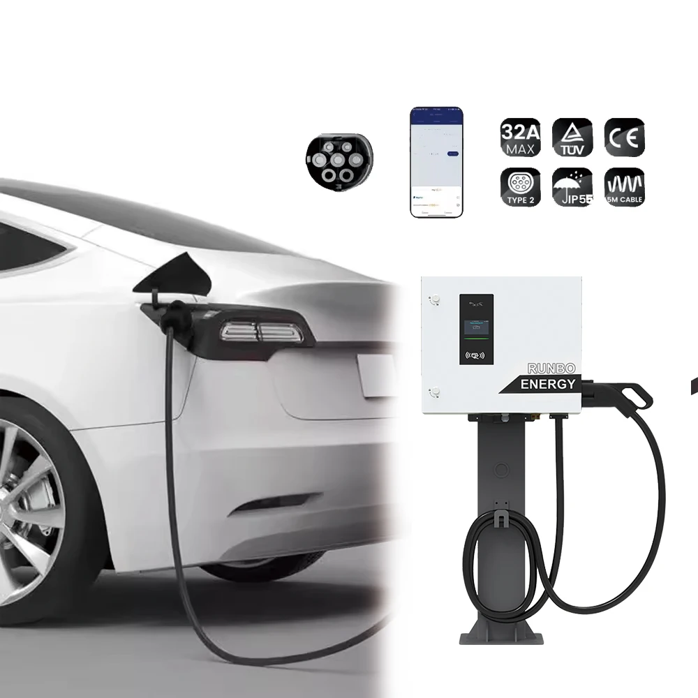 Car Charging Piles Dc Fast Ev Charger Station 30kw Gb/t Ccs2 Ip55 125a ...