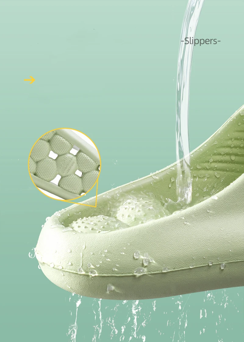 Summer Beach Sandals EVA Spa Soft Ball Massage Bathroom Custom Bubbles ...