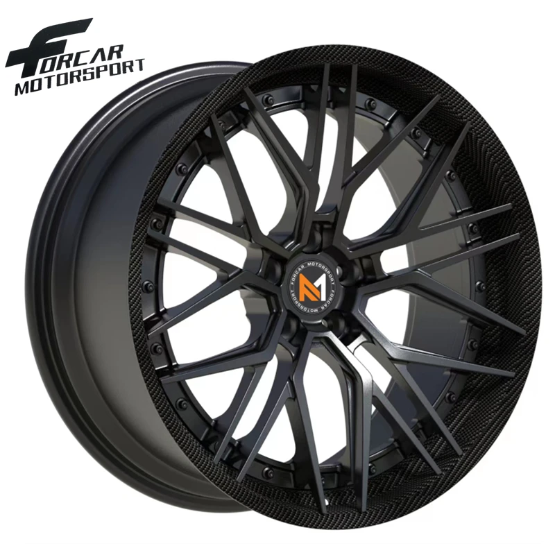 Forged Two-piece Carbon Fiber Lip Aluminium 18 19 20 21 22 23 24 Inch ...