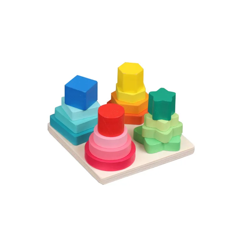Children Montessori Early Education Cognitive Building Blocks Pairing ...