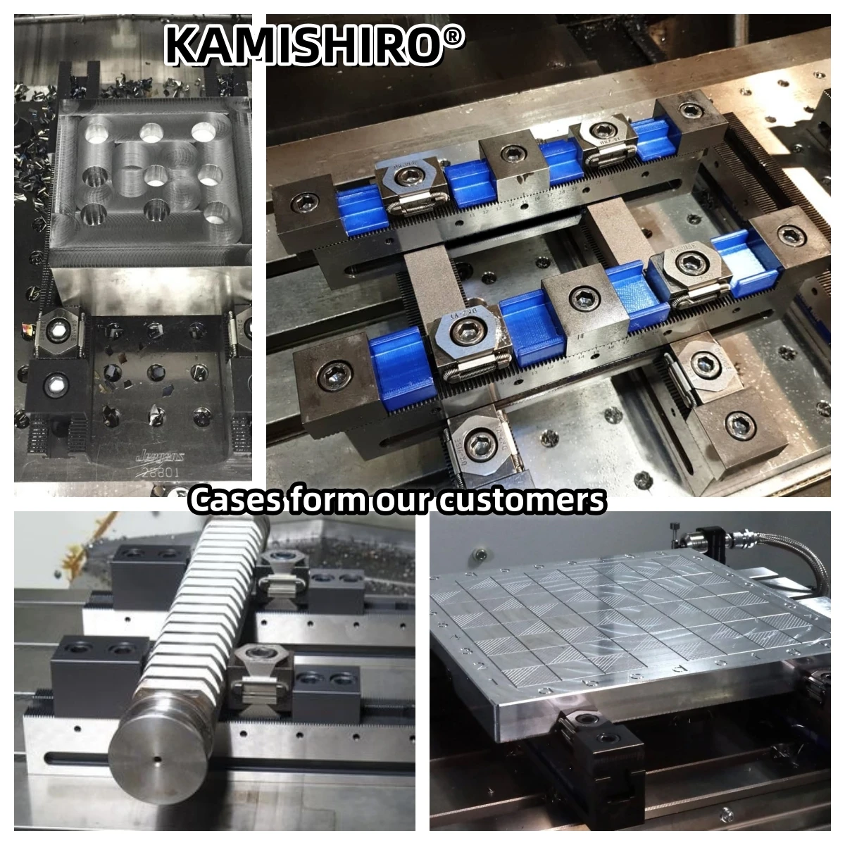 Kamishiro Multi Station Precision Vise for Cnc Machine 3thaxis 4 Axis ...