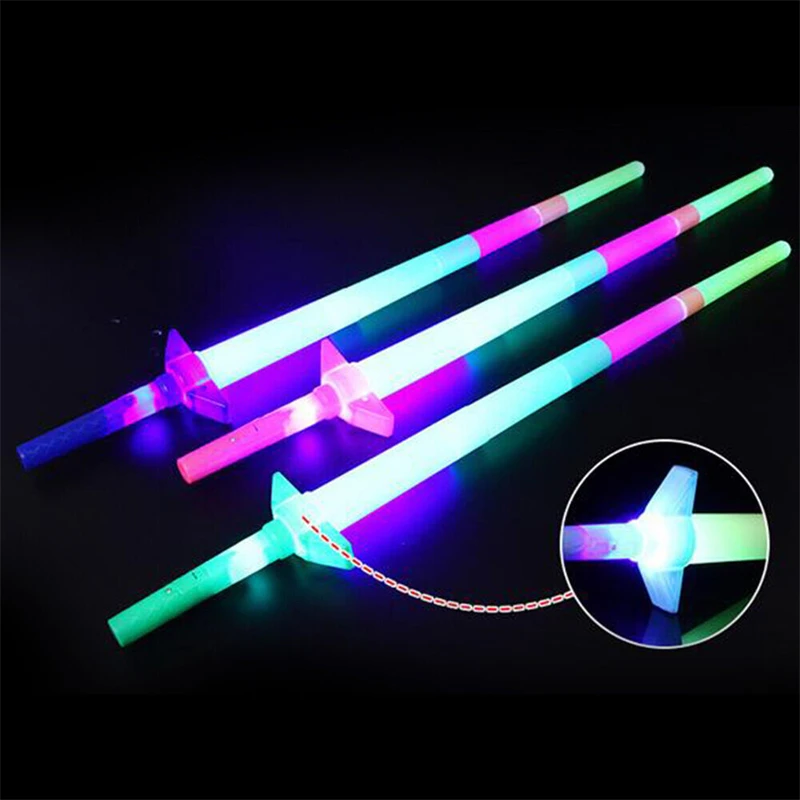 Expandable Laser Sabers - LED Swords That Glow in the Dark