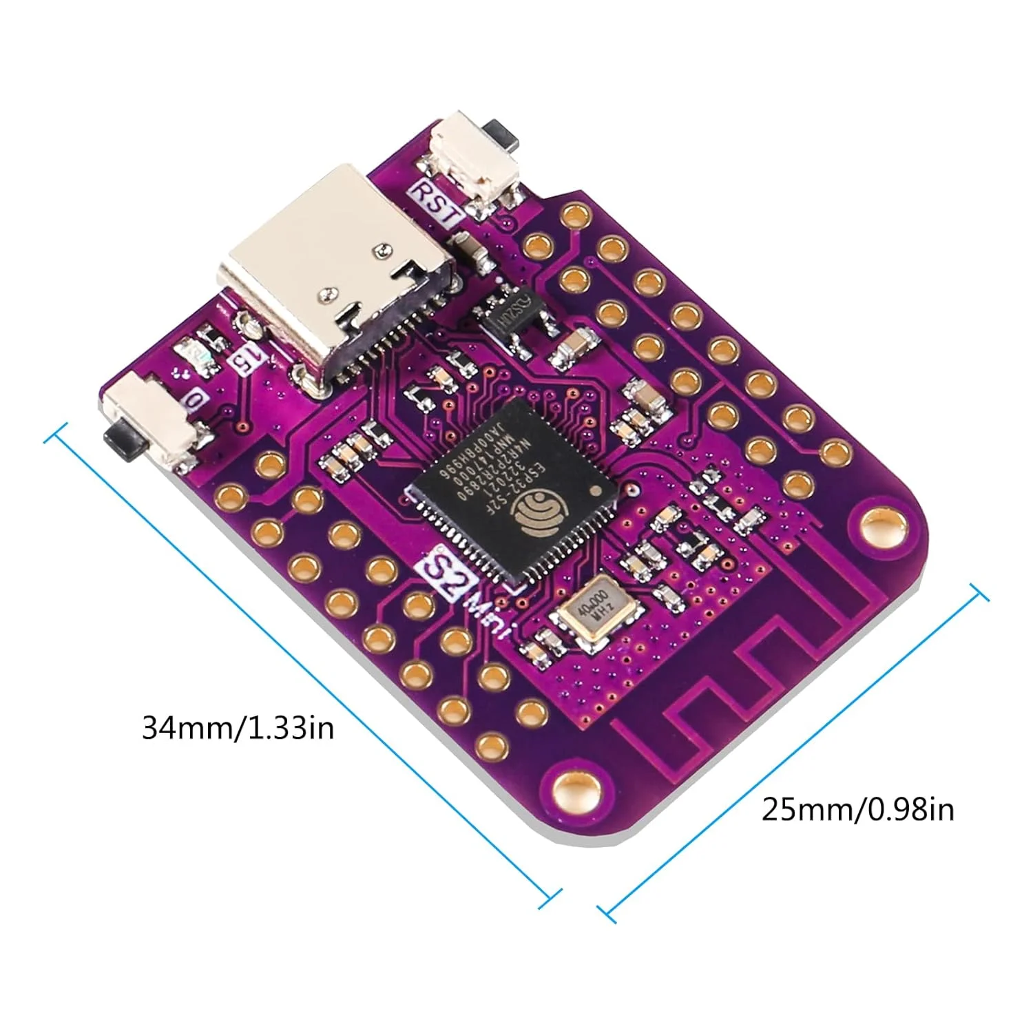 Aismartlink Esp32 S2 Mini V1.0.0 Wifi Iot Board Based Esp32-s2fn4r2 ...