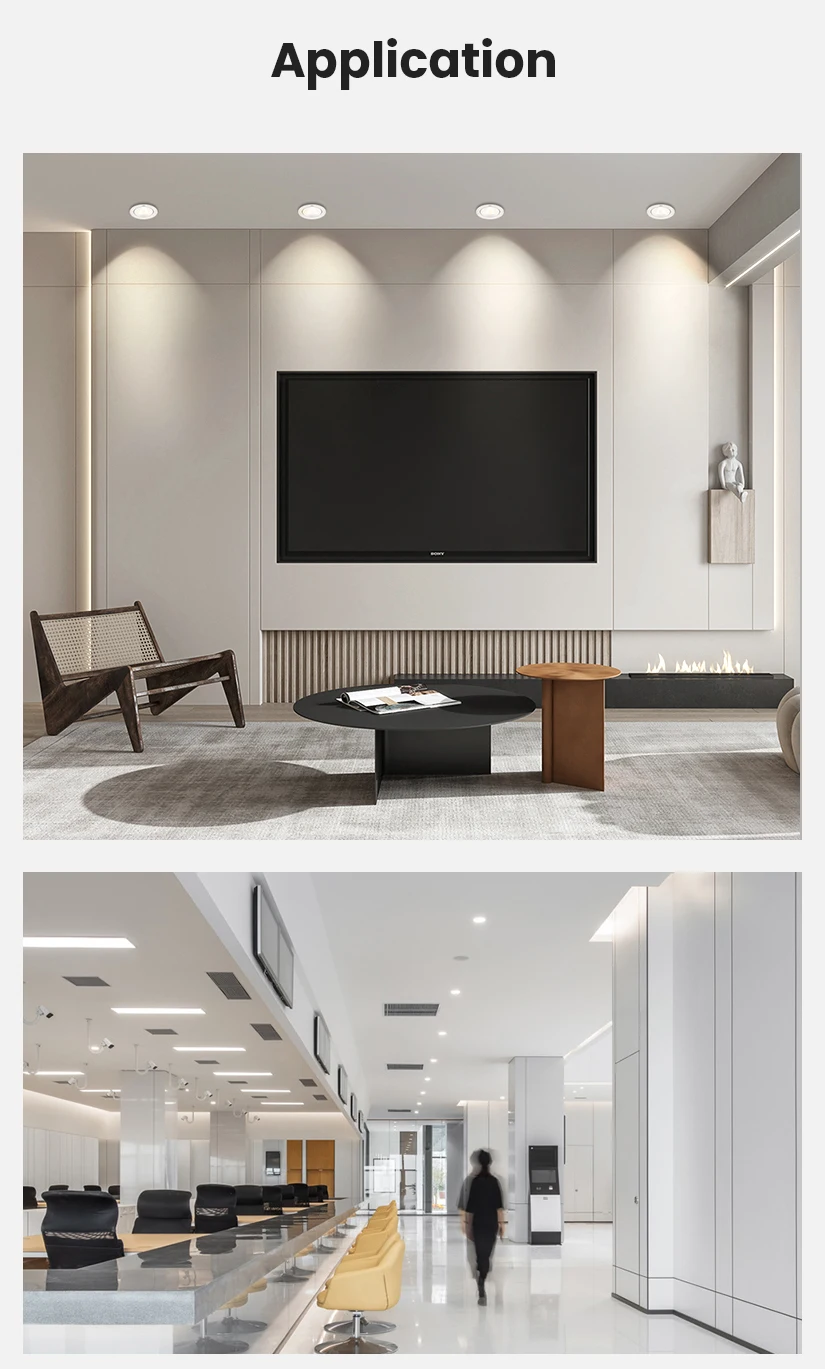 TCL 75mm Cut Size LED Recessed Downlight Deep Anti-Glare with UGR