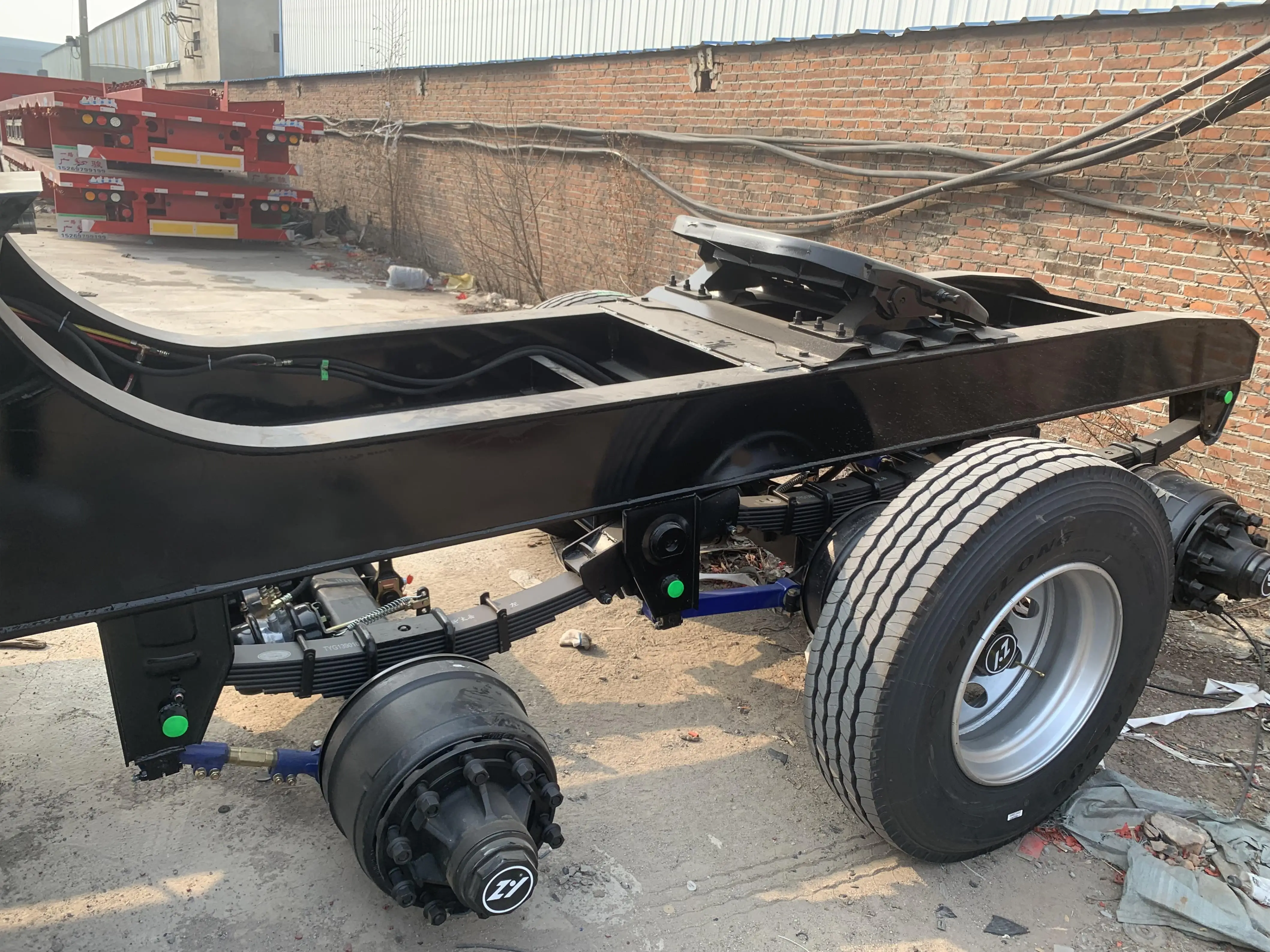 Zw Brand 20ft 40ft Superlink Flatbed Trailer 3 Axles Cargo Interlink ...