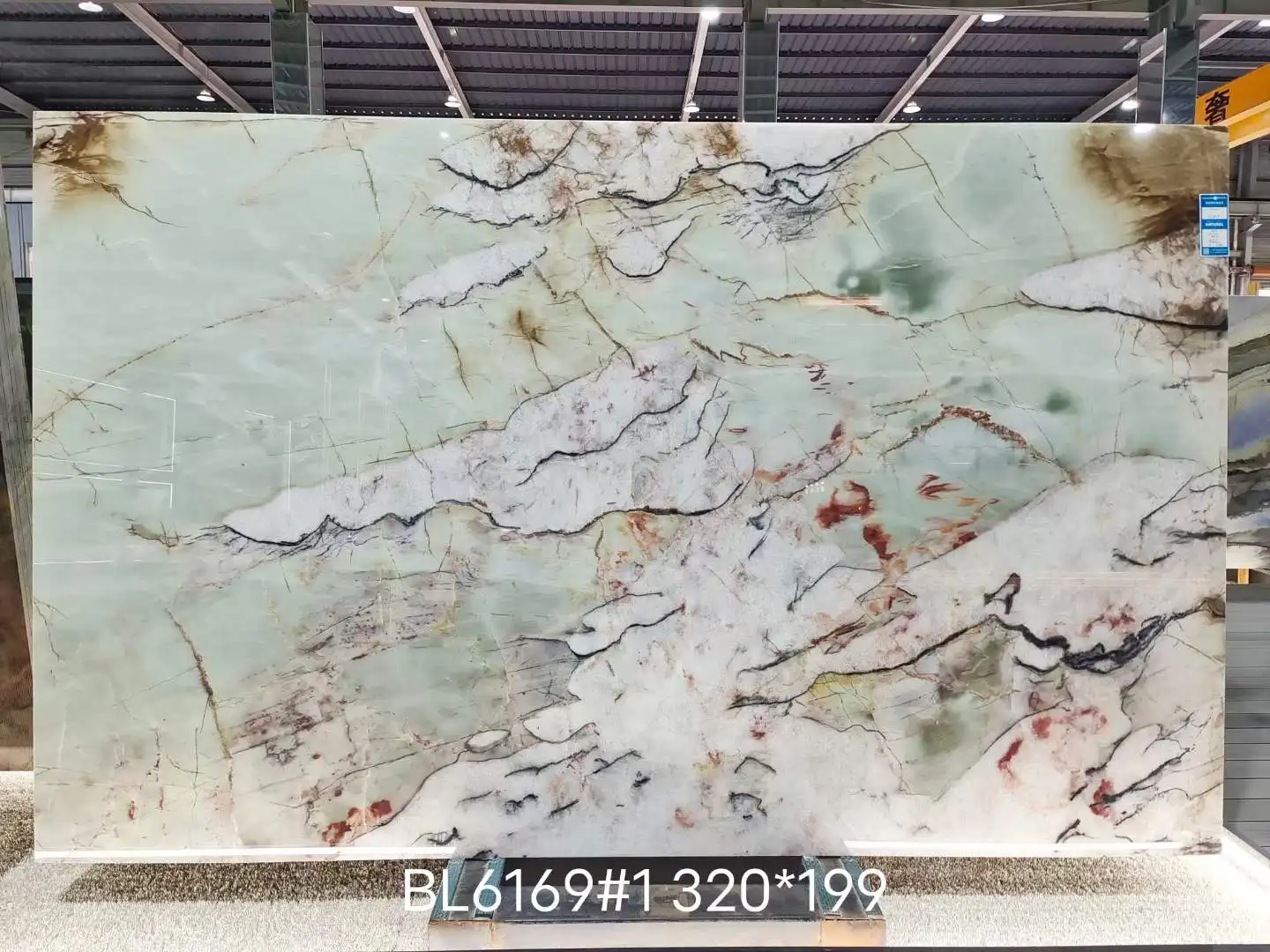 Natural Polished Cristallo Tiffany Quartzite Slab Marble Wall Panel Decor