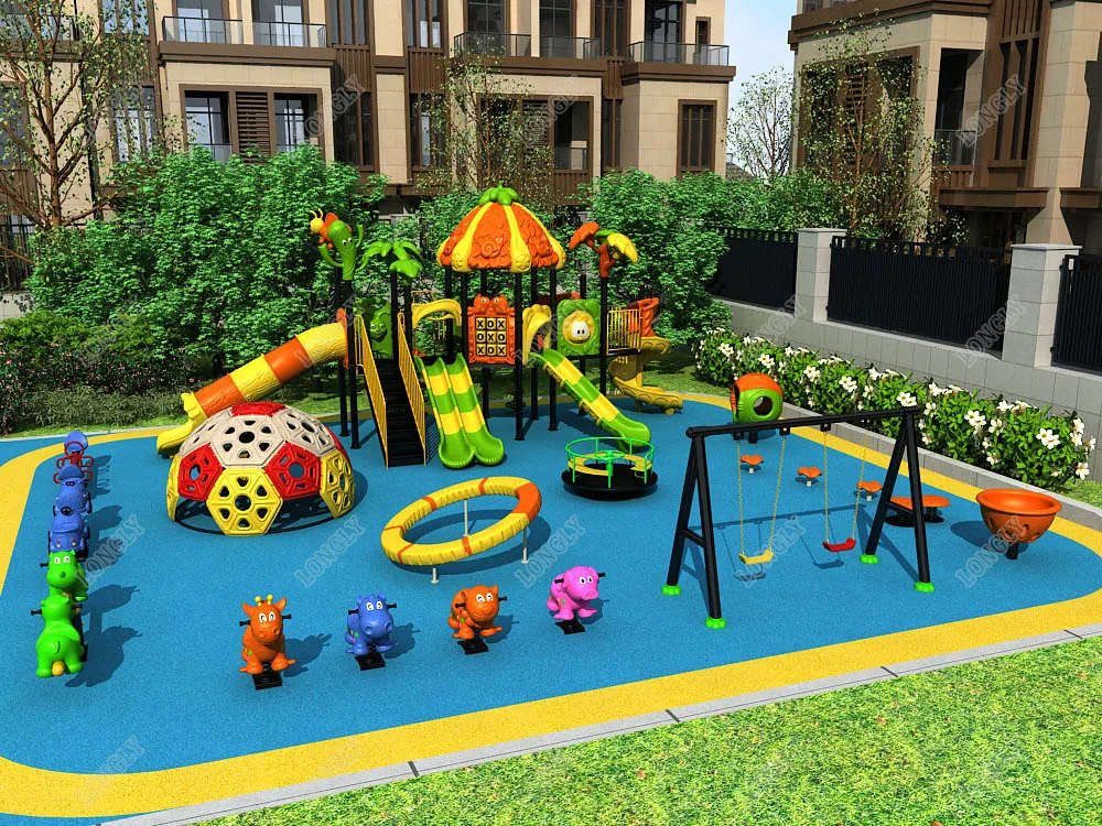 Forest Style Theme Park Large Playground Equipment for Outdoor Play ...
