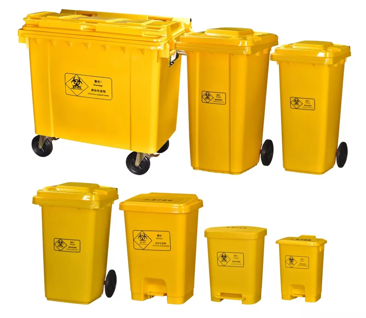100% Virgin Hdpe Medical Plastic Garbage Bin Hospital Trash Can 30 ...