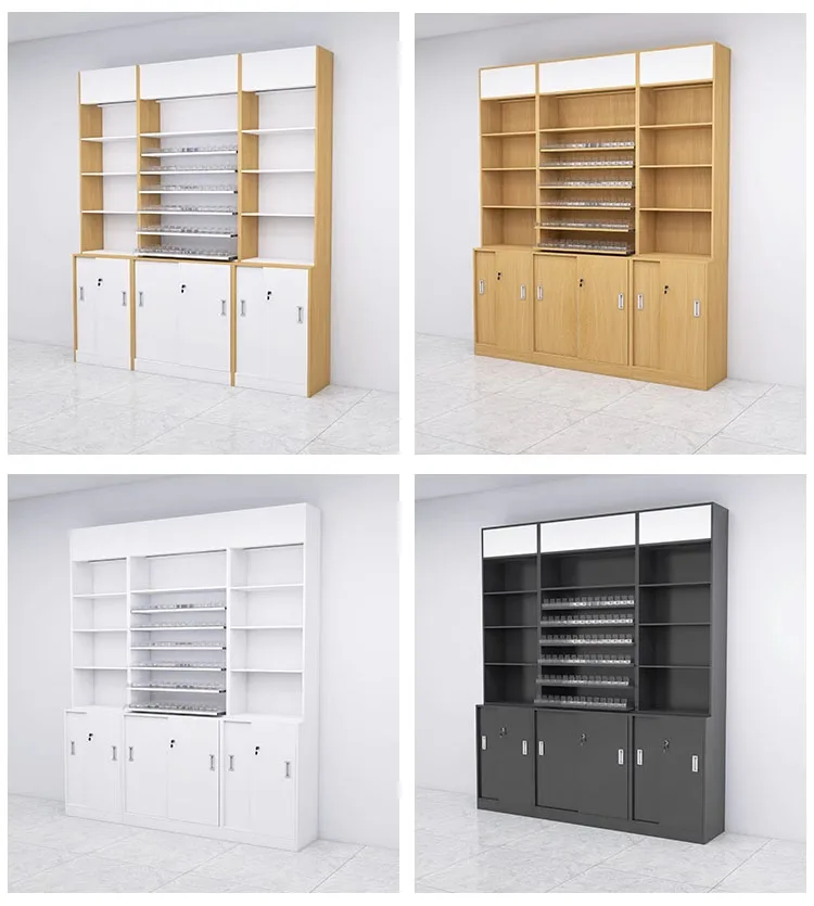Meicheng Wood Cigarette Shop Cabinet Cigarettes Display Racks Tobacco ...