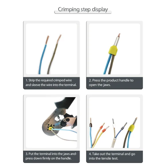 TE Series Copper Dual Bootlace Insulated Ferrules Cable Lug Crimp ...