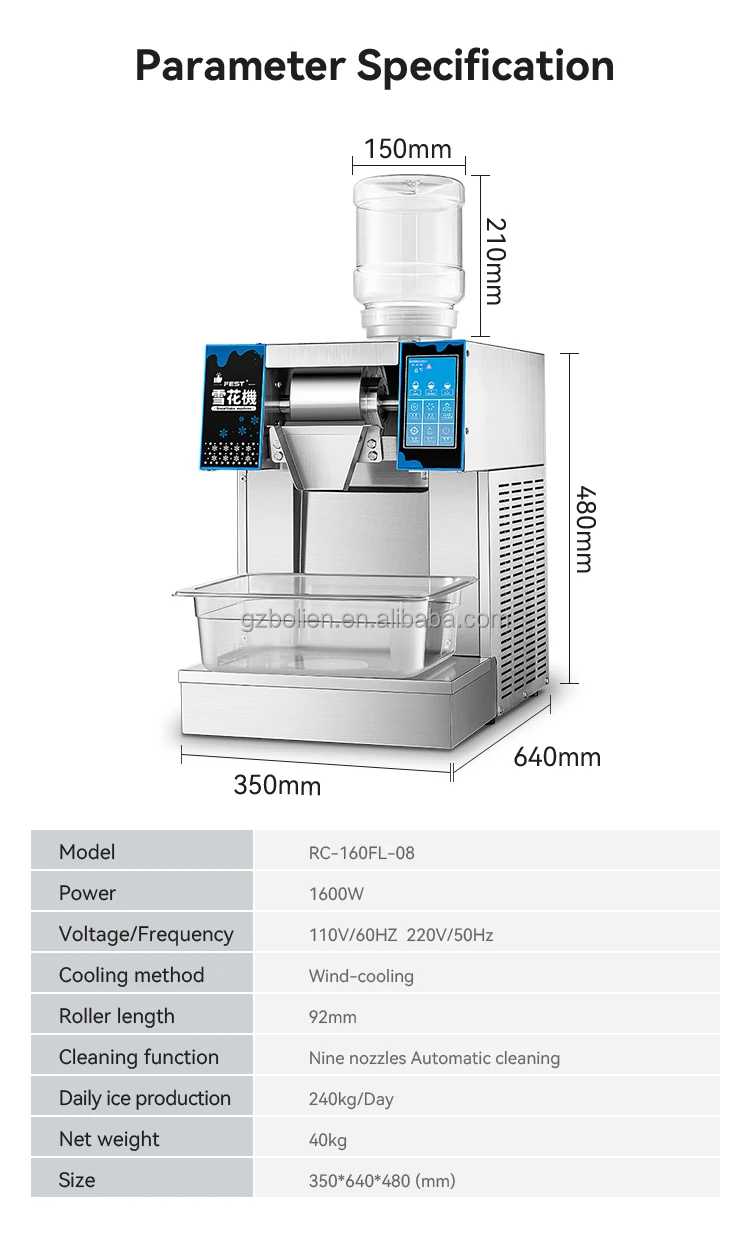 Full Automatic Commercial Electric Snow Ice Bingsu Making Machine With ...