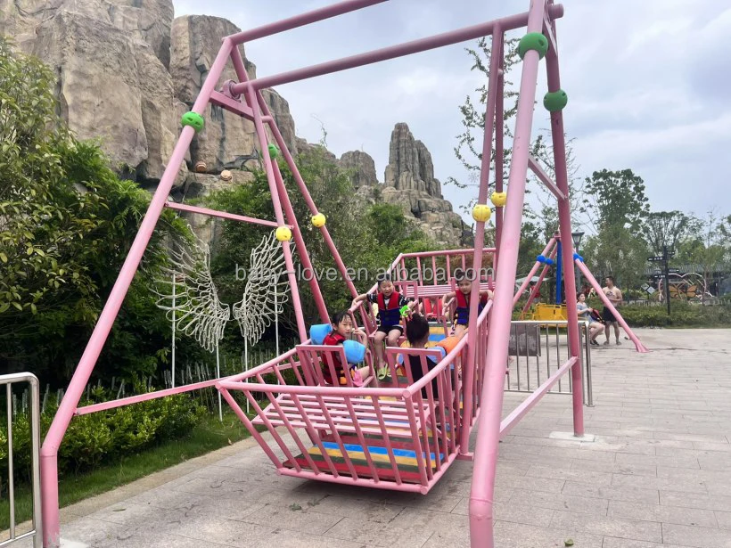 Outdoor Carnival Amusement Theme Park Unpowered Swing Rides Fairground ...