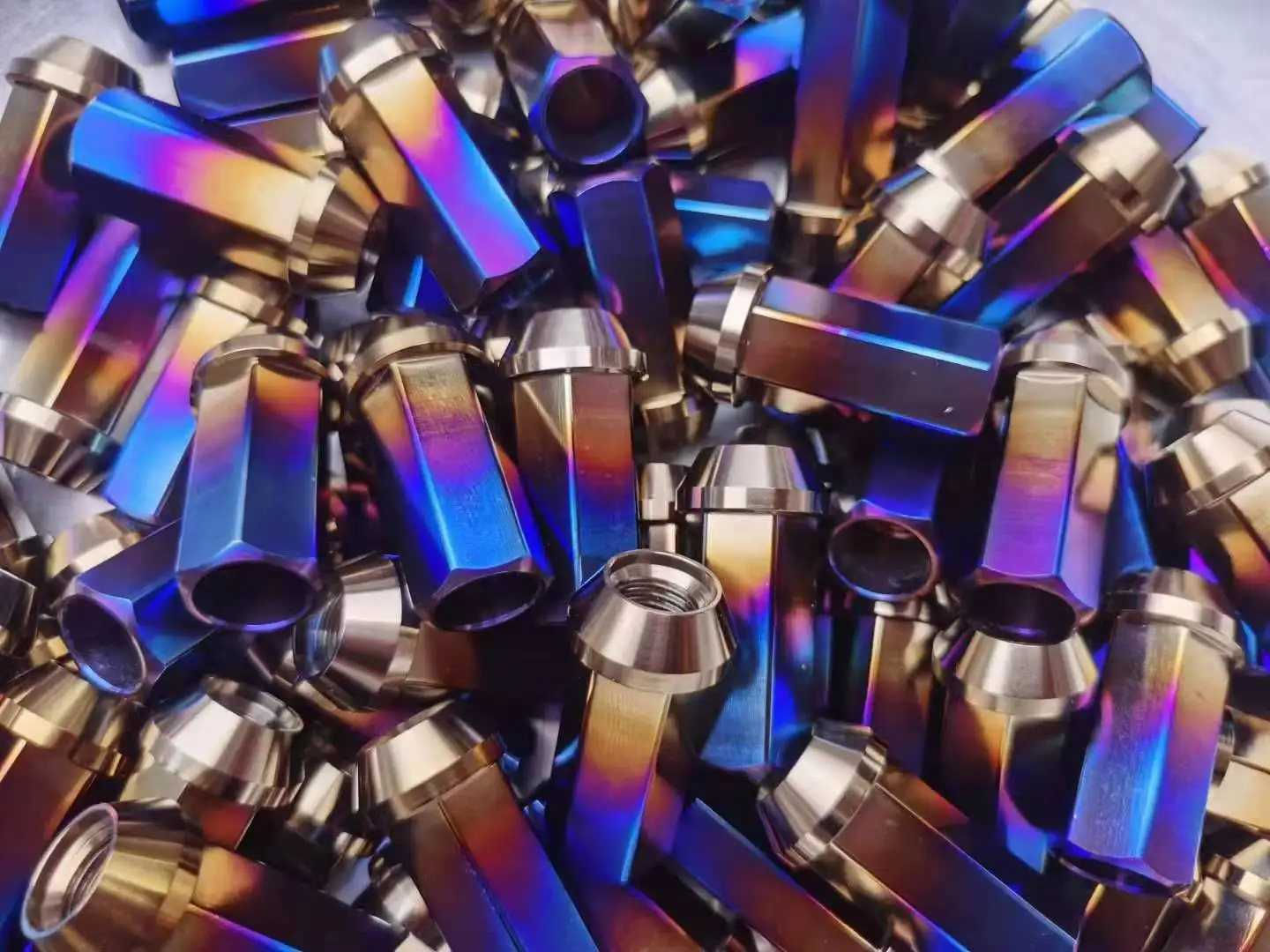 Gr5 Auto Titanium Wheel Lock Lug Racing Nuts M12 Blue Titanium Lug Stud Bolt M14 For Car Wheel ...