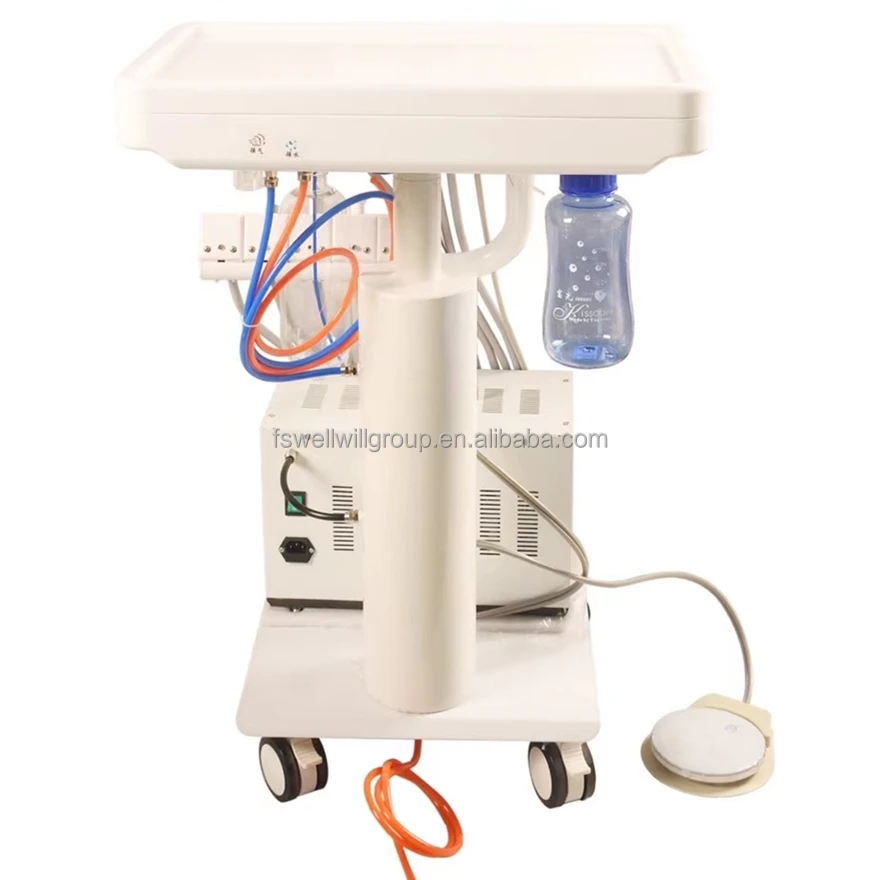 Portable Dental Unit with Built-in Compressor & Equipments