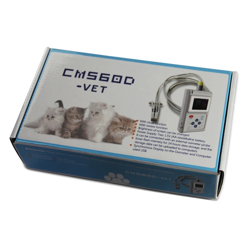 Contec Cms60d-vet Digital Vet Handheld Pulse Oximeter Tft Pulse ...