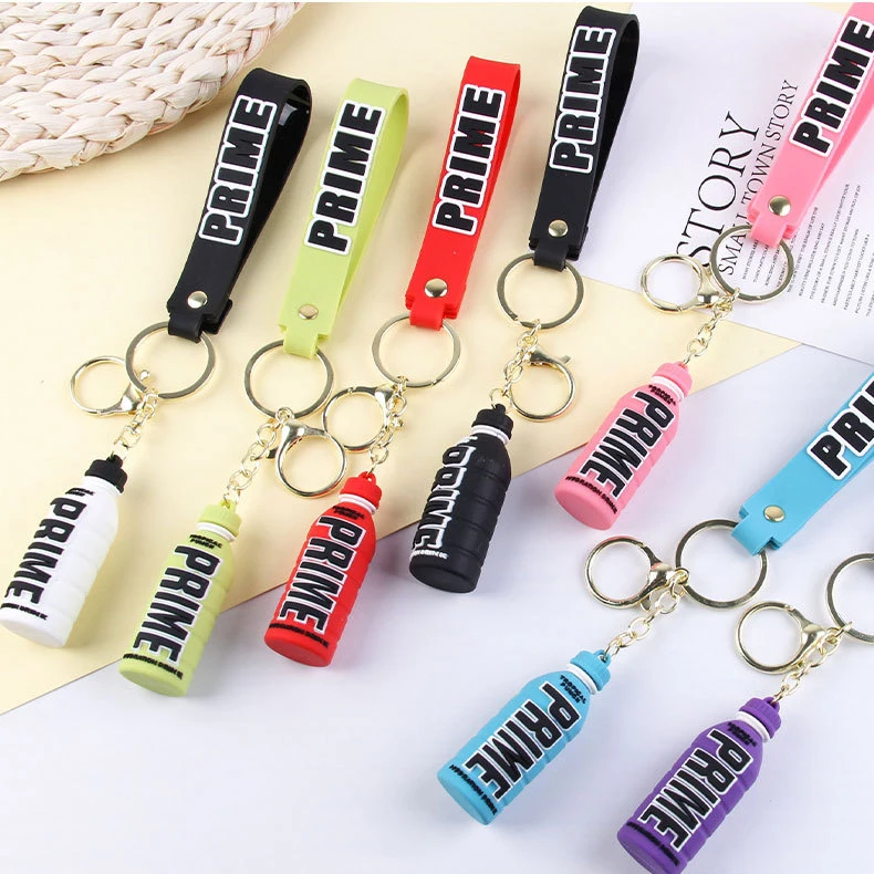 Lilangda 2023 New Cute Cartoon Prime Key Chain Soft Pvc Keychain Drink ...
