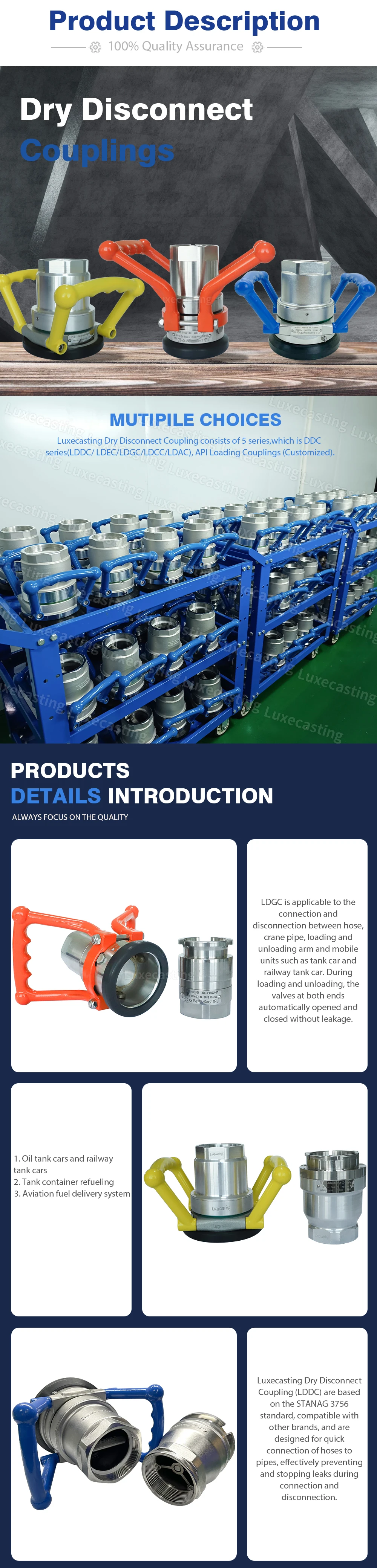 High Quality Brass SS Aluminium Aviation Dry Break Couplings