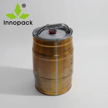 Disposable 5 Liter Mini Kegs With Closure And Tap And Handle - Buy Beer ...