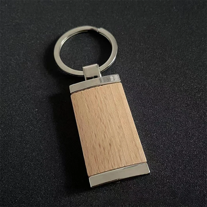 Custom Beech Timber Wood Keychain Sublimation Wooden Key Chains Blanks ...