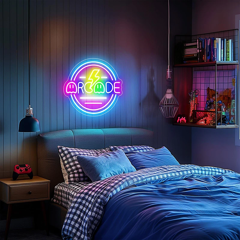 Gamer Neon Sign for Gamer Room Decor Arcade Neon Sign USB Powered ...