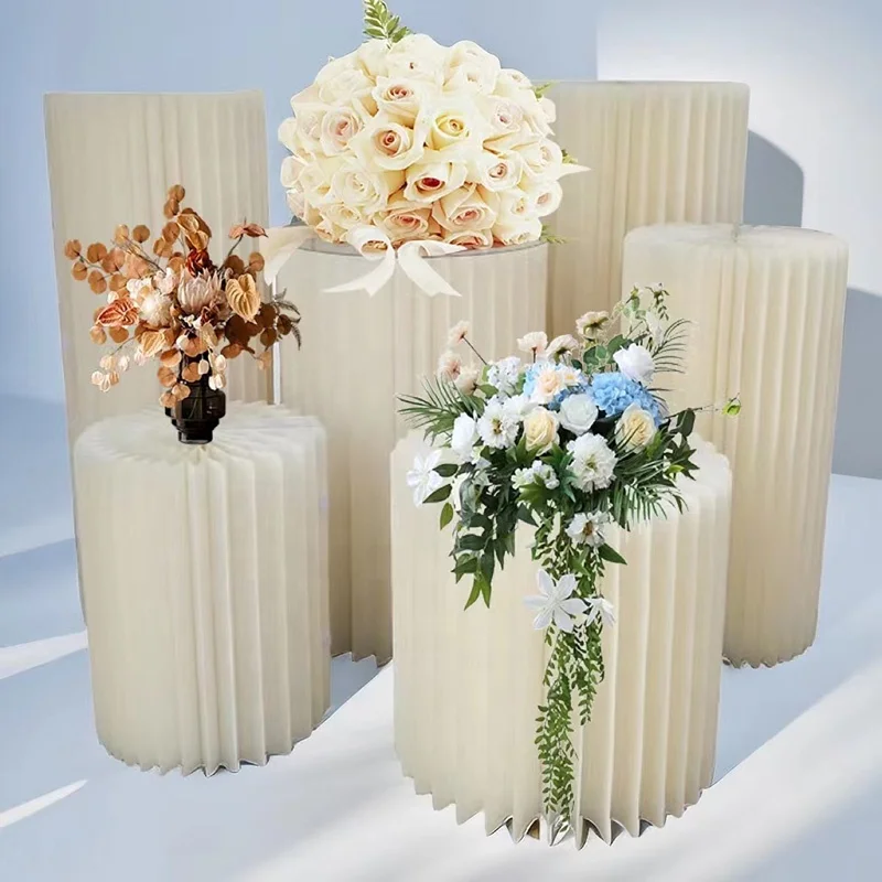 Foldable Paper Columns - Elegant Eco-Friendly Wedding Props