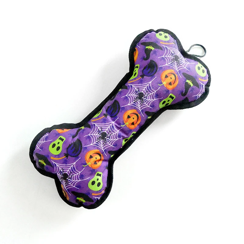 U-pets Halloween Print Big Bone Shape Squeaky Dog Chew Toy - Buy Big ...