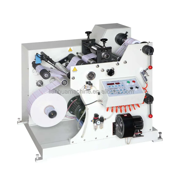 Hjfq-400b Paper Adhesive Label Slitter Rewinder Machine Pe Pa Film Foil ...