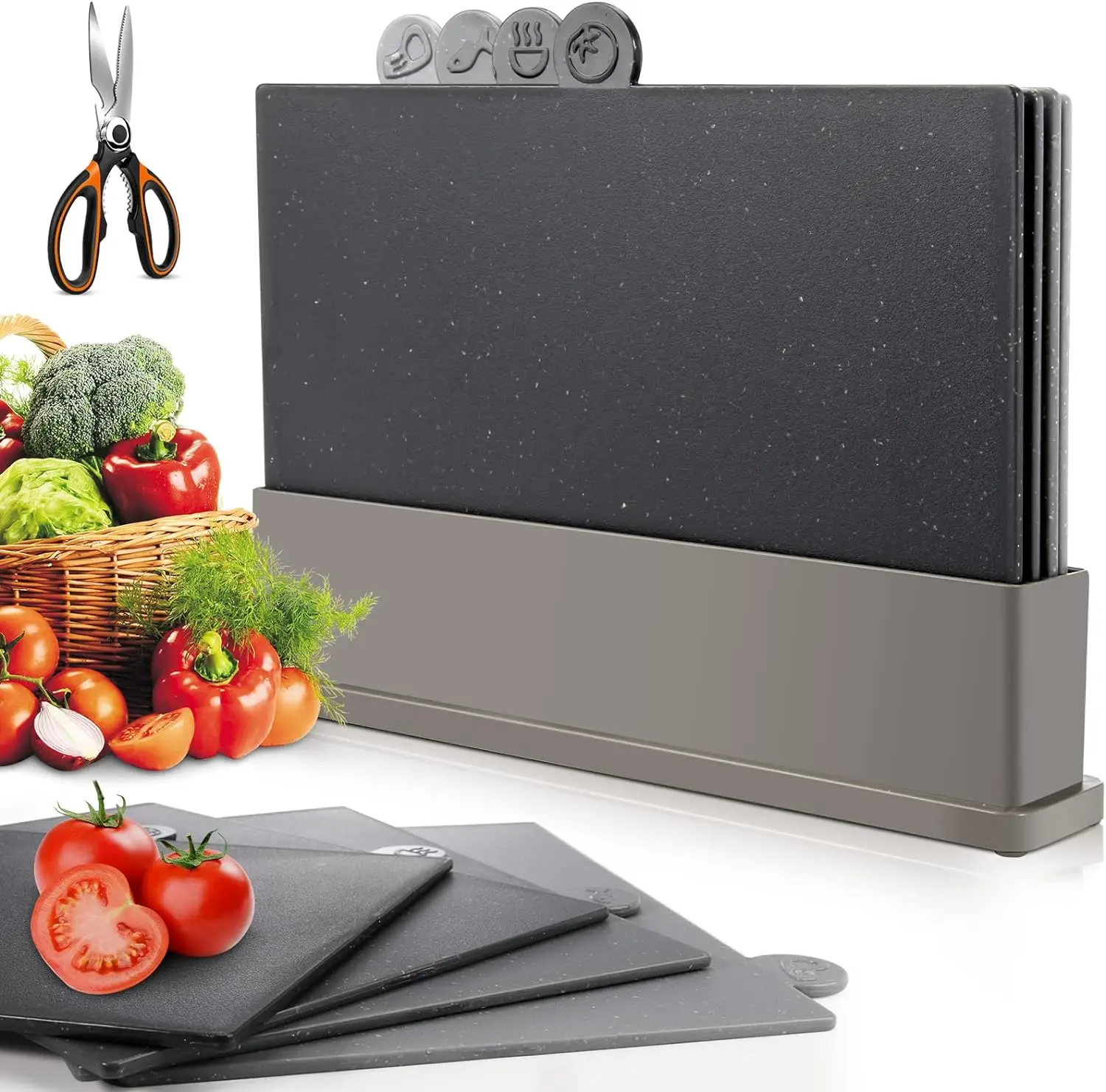 Multi Function Four Colors Raw Cooked Kitchen Classification Chopping ...