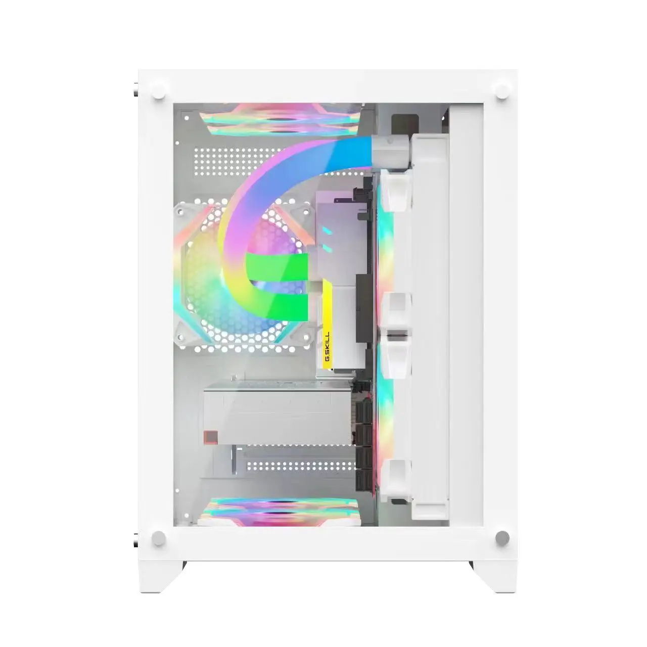 New Arrival Itx Atx Desktop Case Pc Gaming Computer Cases Pc White Case ...