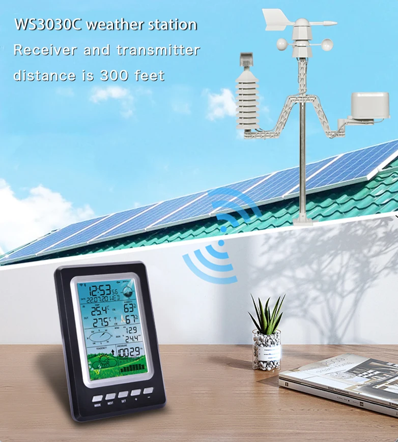 Bluetooth Weather Station Color Display Digital Weather Thermometer ...