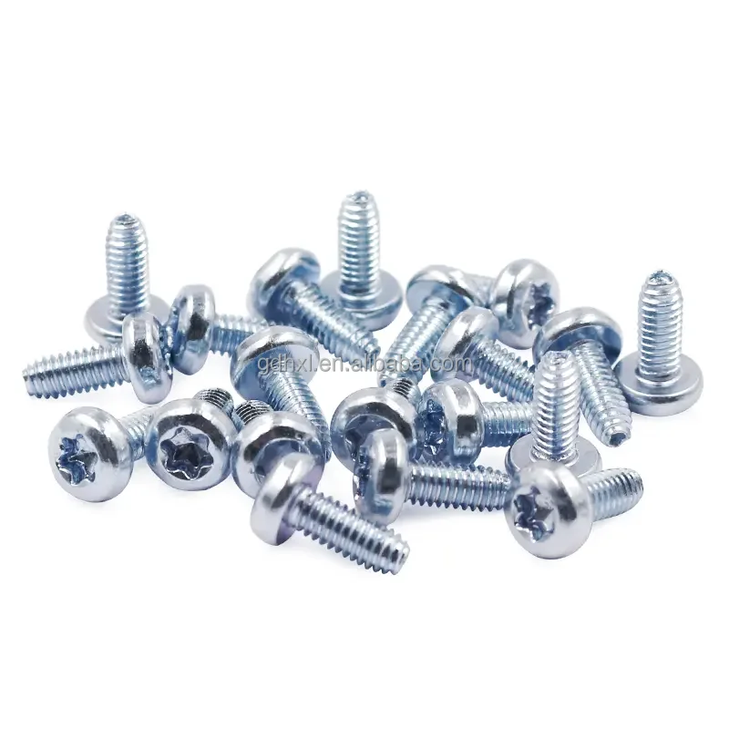 DIN7500 Torx Screw White Zinc Pan Head Triangle Screws M4x10mm M3x16