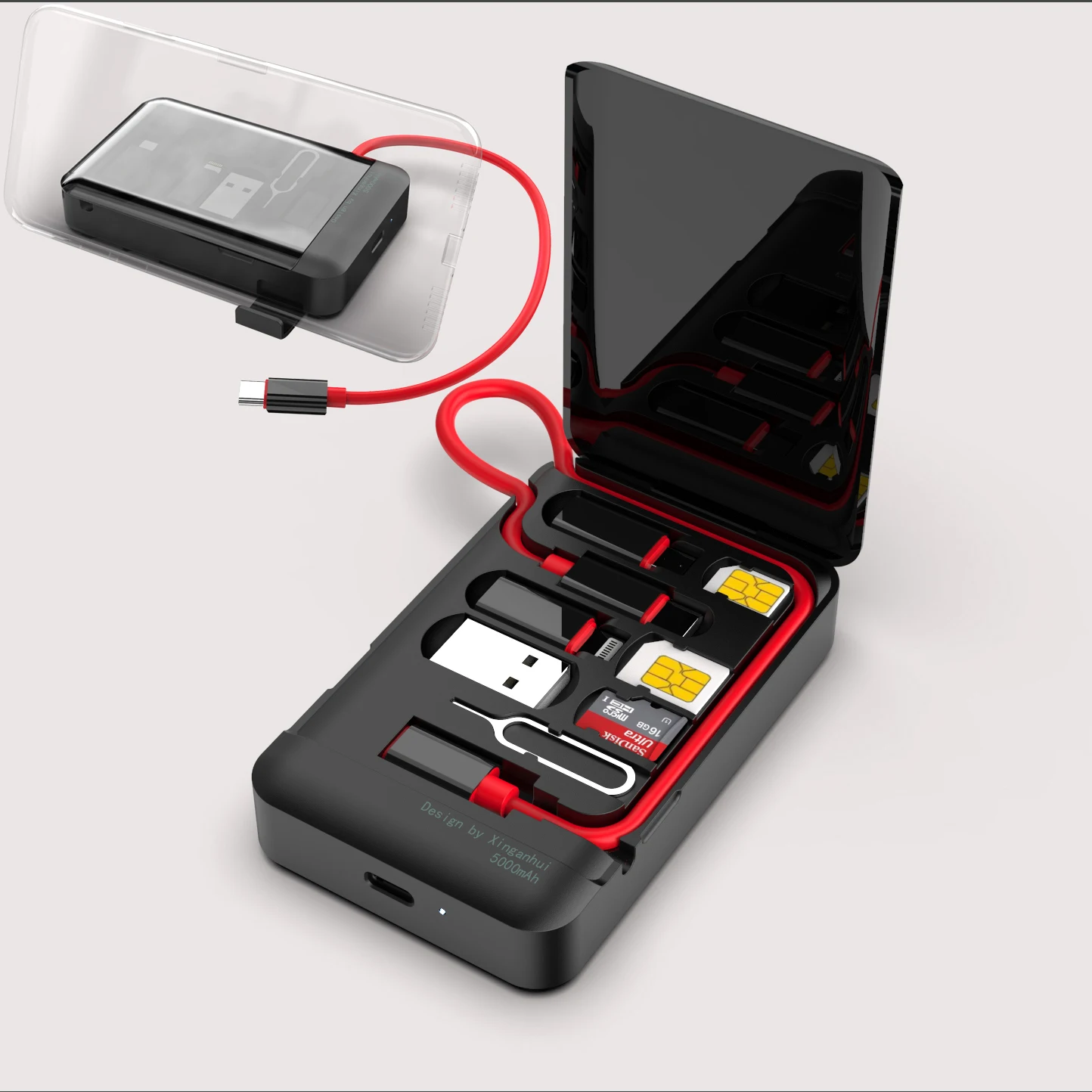 Multi-functional Usb Adapter Charging Cable Kit Portable Charger ...