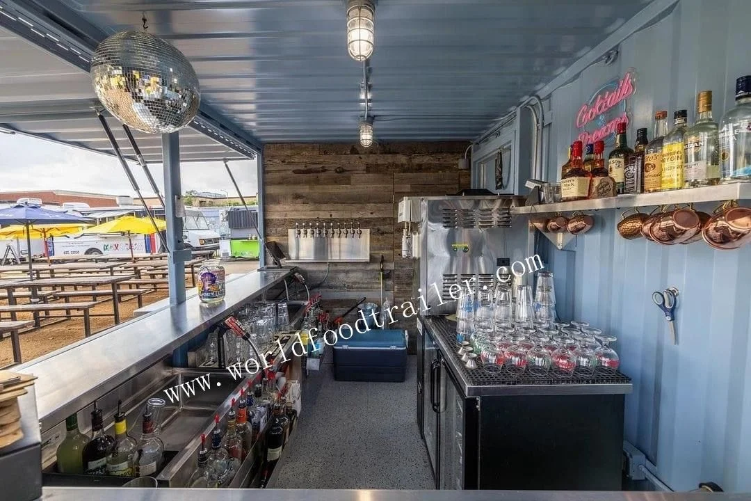 20ft Container House Kitchen Bar For Bbq Burger Kings Simple Container ...