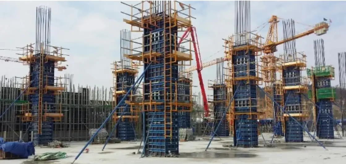 Steel Frame Formwork System For Concreting Walls And Columns - Buy ...