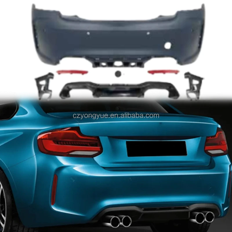 F22 Gran Coupe Bodykit - M2 CS Rear Bumper for BMW 2 Series