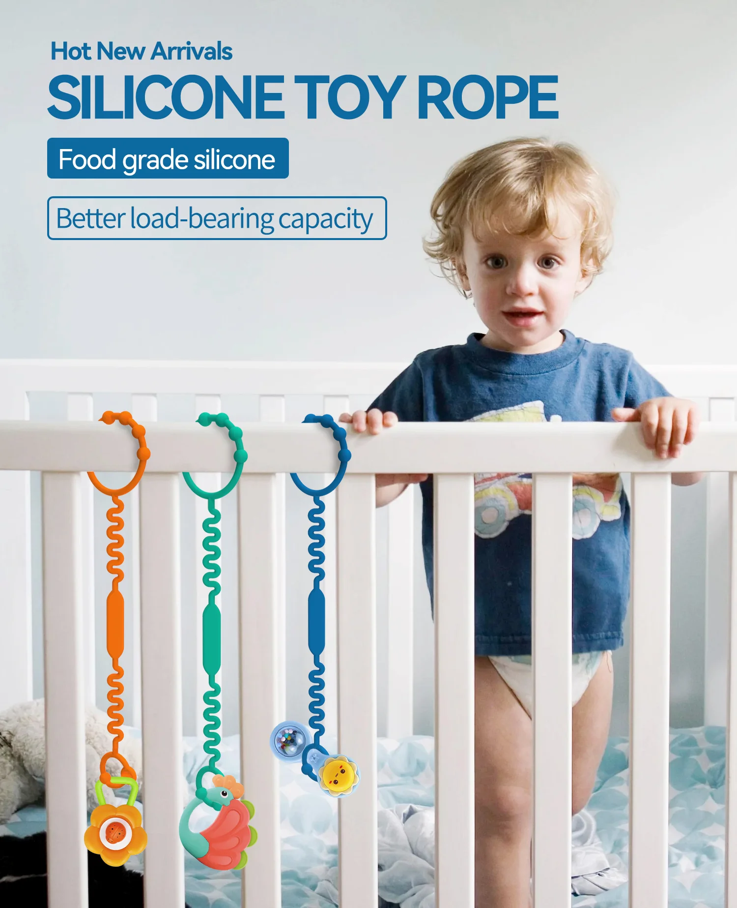 2023 Latest Hot Selling New Born Baby Products Baby Toy Strap ...