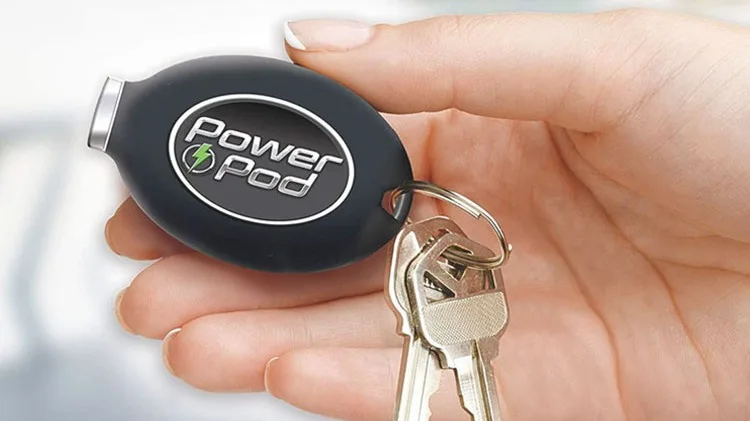 Power Station Pod Backup 800mah Keychain Portable Mini Magnetic Power ...